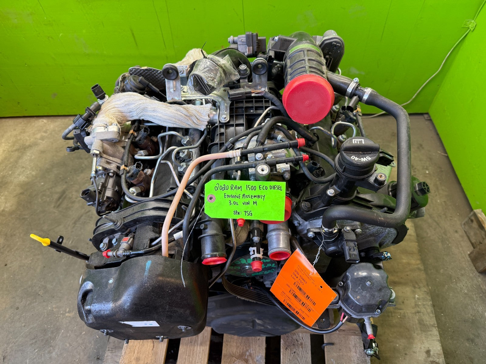 20 DODGE RAM 1500 3.0 ECO DIESEL ENGINE MOTOR COMPLETE EXF DDX 20-23 2 ...